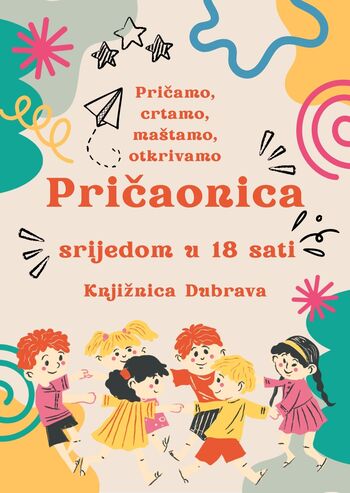Knjižnice grada Zagreba - Pričaonica - priče za djecu od 4 do 6 godina